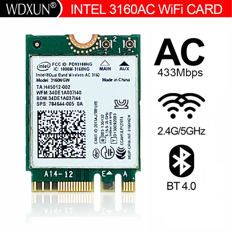 Intel Dual Band Wireless Ac 3160 | Wireless Network Card Asus - Intel ...