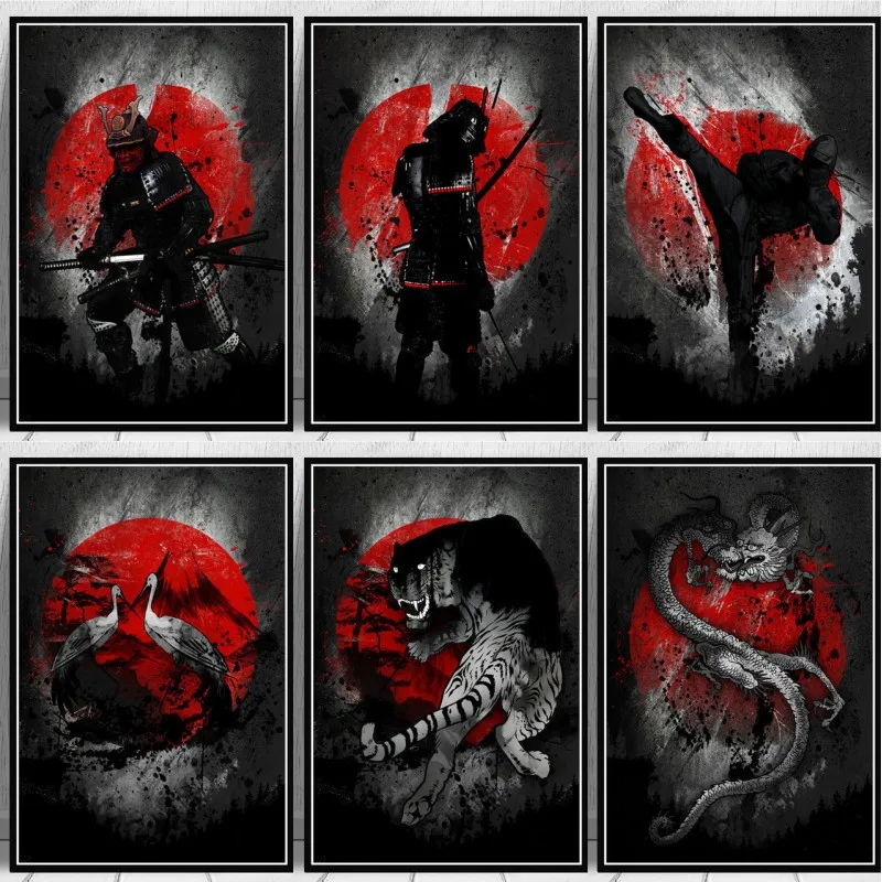 Japanese Ninja Paintings