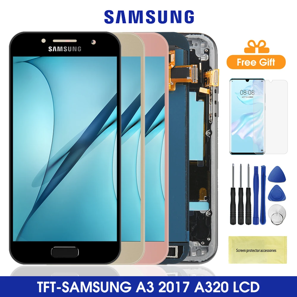 A320 Display For Samsung Galaxy A3 2017 Lcd Display Touch Screen ...