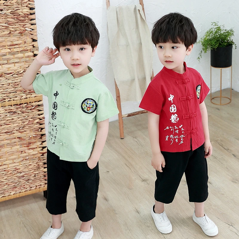 Boy-Tang-Costumes-Chinese-Children-Wear-Embroidery-Chinese-Ancient ...