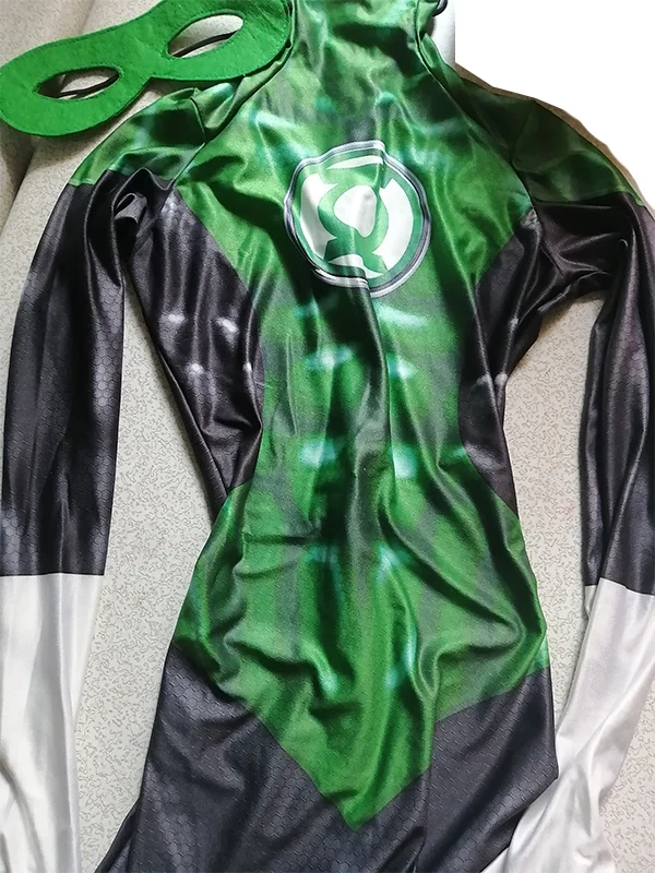 Disfraz-de-Cosplay-de-Linterna-Verde-para-adultos-y-ni-os-mono-Zentai ...