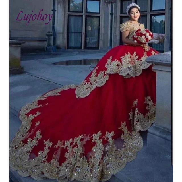 Red And Gold Masquerade Dresses