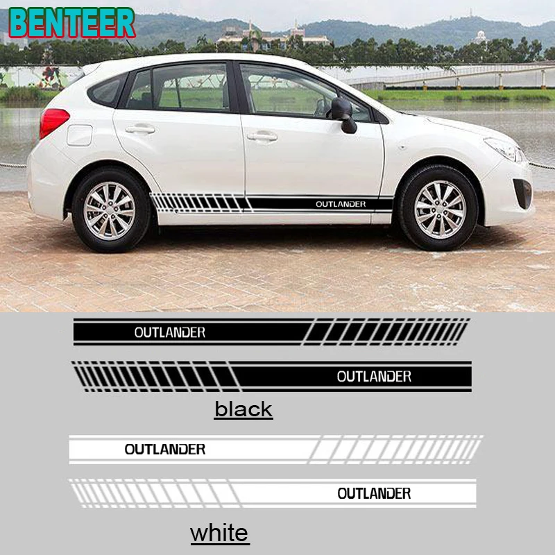 2pcs KK car side body sticker car exterior decoration sticker For ...