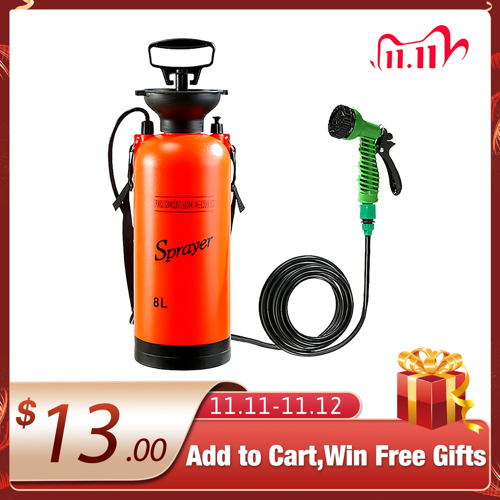 8L-Car-Washing-Small-Sprayer-Portable-Outdoor-Camping-Shower-Multi ...