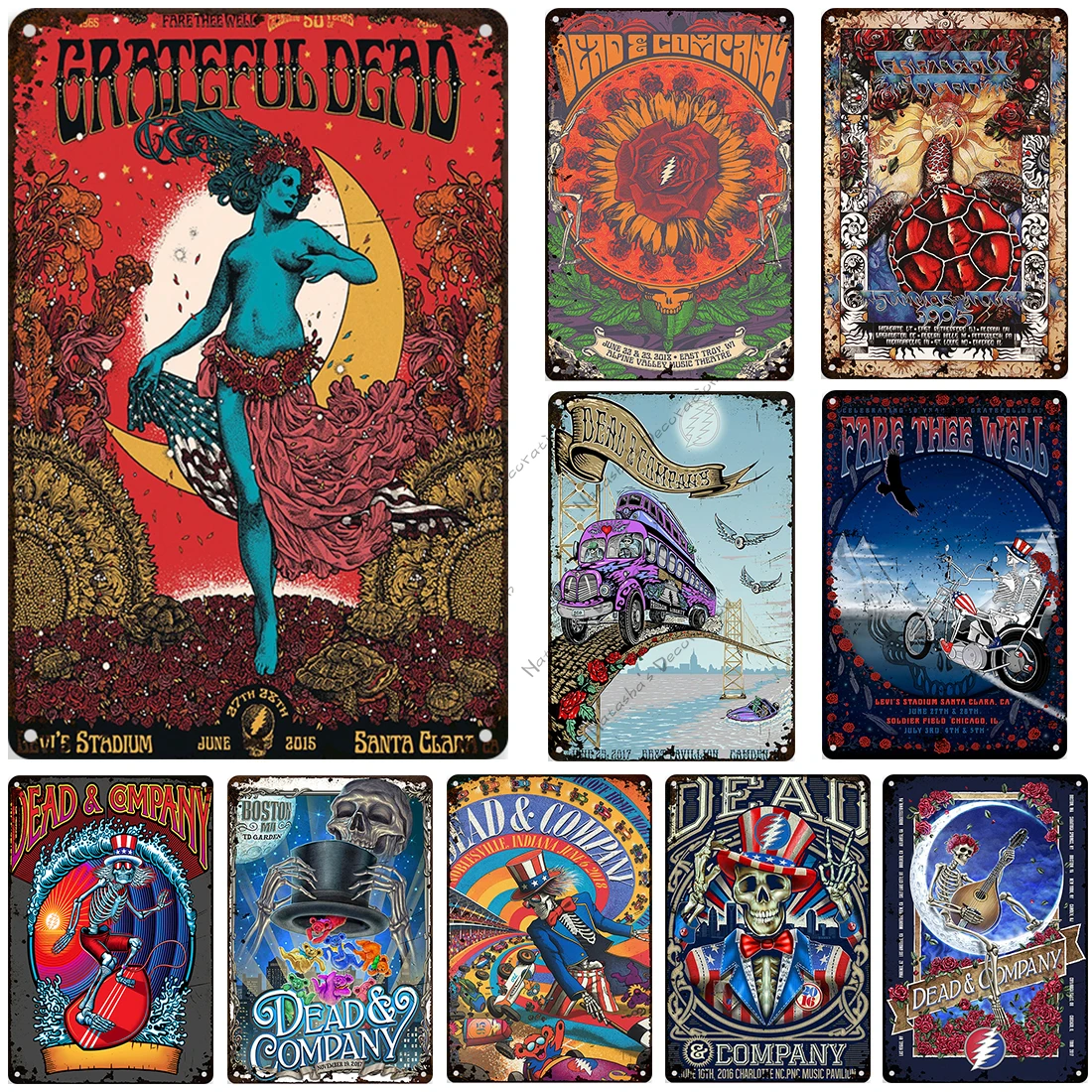 Grateful Dead Band Poster
