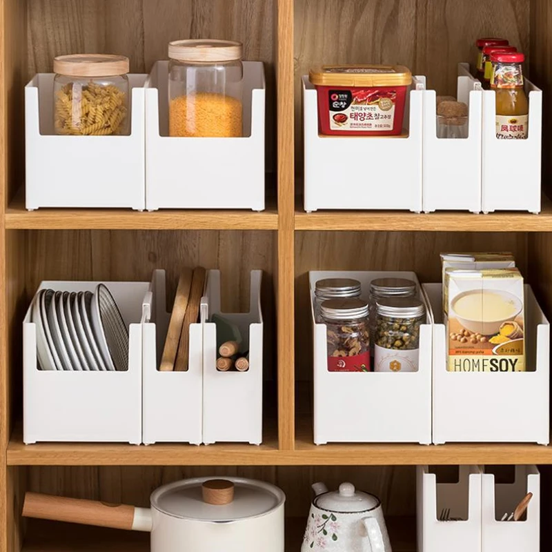 Kitchen-Storage-Plastic-Box-Drawer-Cabinet-Cupboard-Tableware-Spice ...
