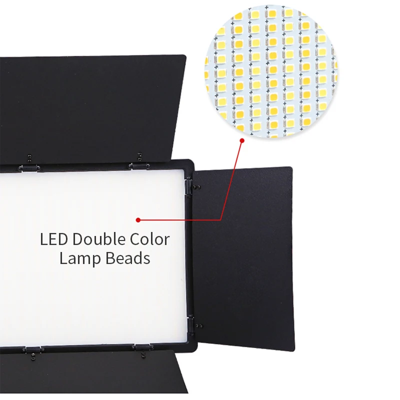 Studio Photo,Panneau d'éclairage LED 8 " 12" , prise ue, adaptateur US, 3200K-56000K ...