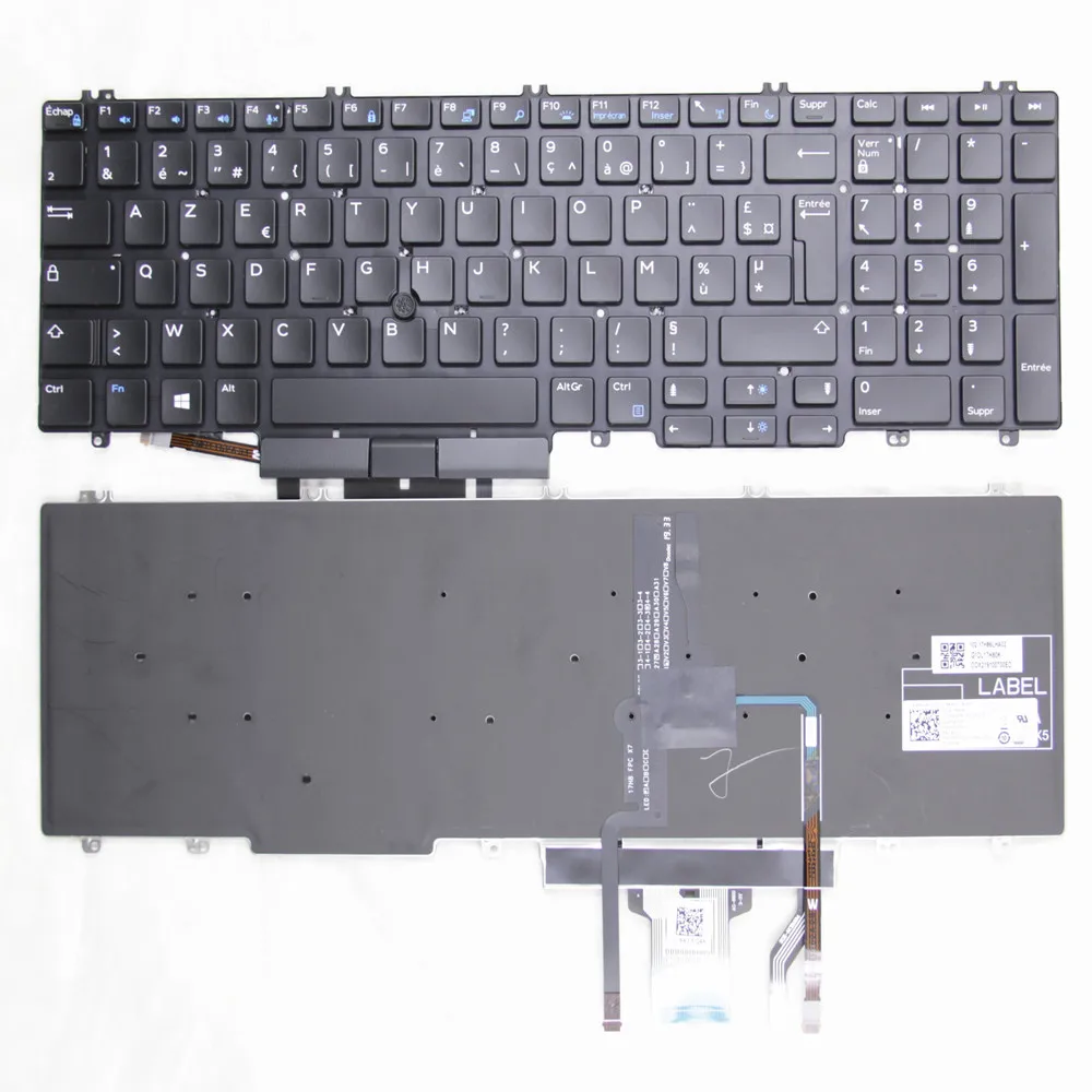 New-French-Azerty-Keyboard-for-Dell-Precision-7530-7730-E7530-M7530 ...