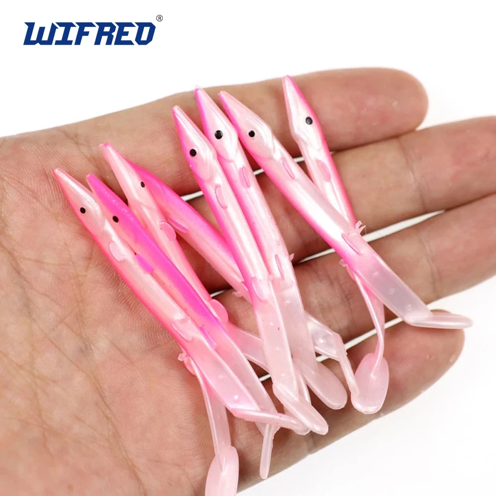 Wifreo 100pcs Multi-size Soft Bait Fish Sabiki Rig Eel Lure Saltwater ...