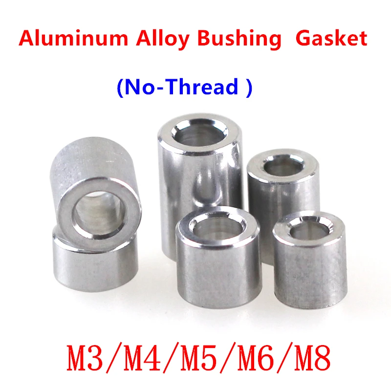 5-10pcs-Aluminum-CNC-Bushing-Gasket-M3-M4-M5-M6-M8-M10-M12-Aluminum ...