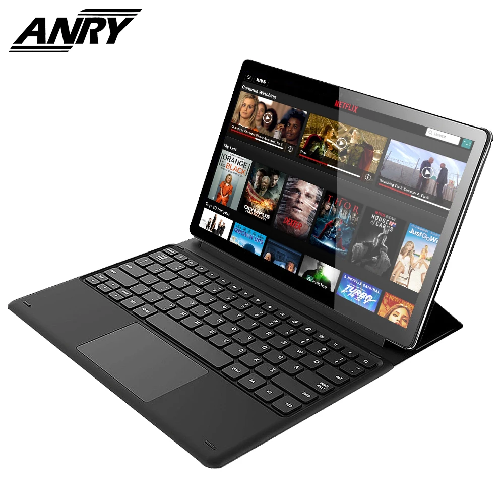 Anry 2 em 1 4g telefone tablet 11.6 Polegada deca núcleo android 8.1 ...