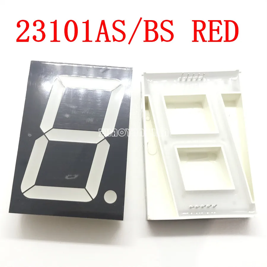 10pcs X 2.3inch 1digit red 8 segment led display 23101AS/23101BS ...