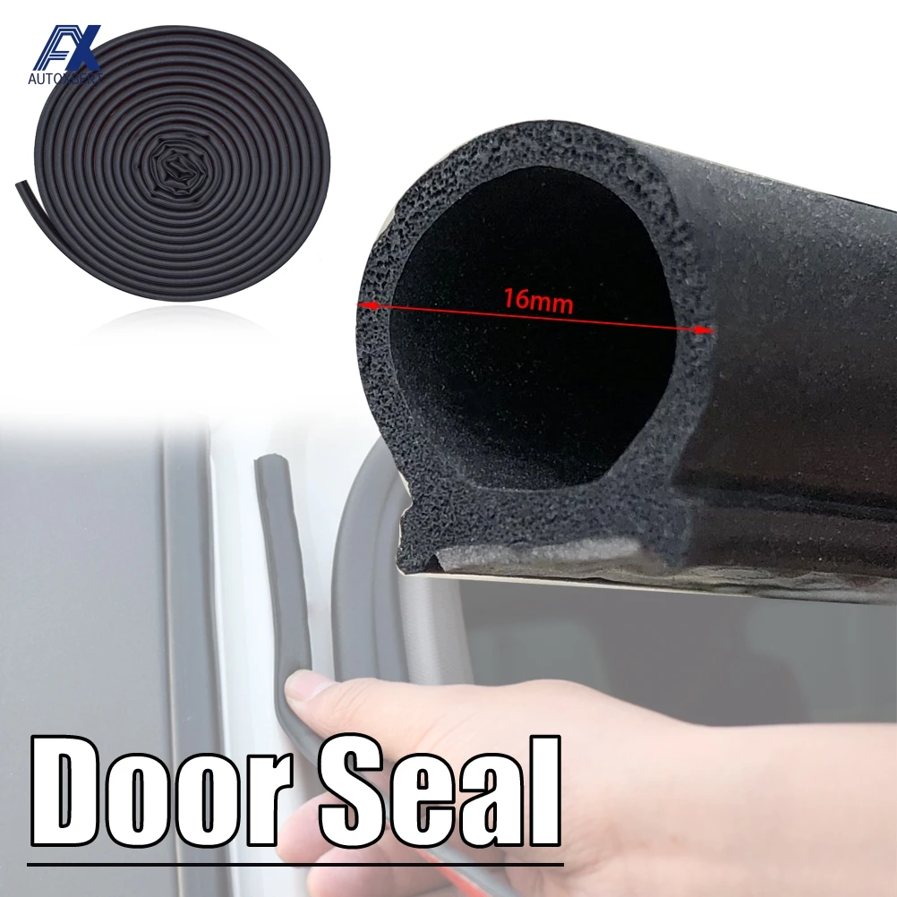D shape 10 M Car Door Seal Strip EPDM Rubber Soundproof Car Seal For VW ...