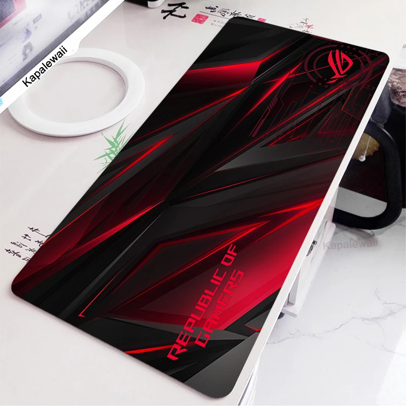 80x30cm XL Lockedge ASUS ROG 대형 게임용 마우스 패드, 컴퓨터 게이머 키보드 마우스 매트, 하이퍼 비스트 ...