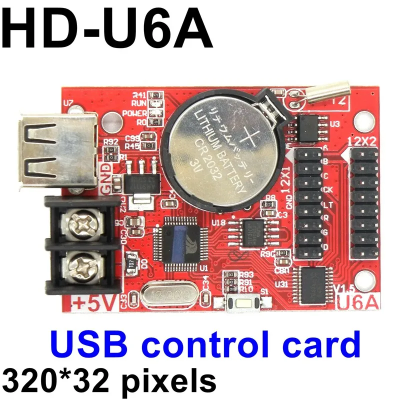 HD-U6A-USB-Port-32-320-Pixels-Single-Color-LED-Control-Card ...