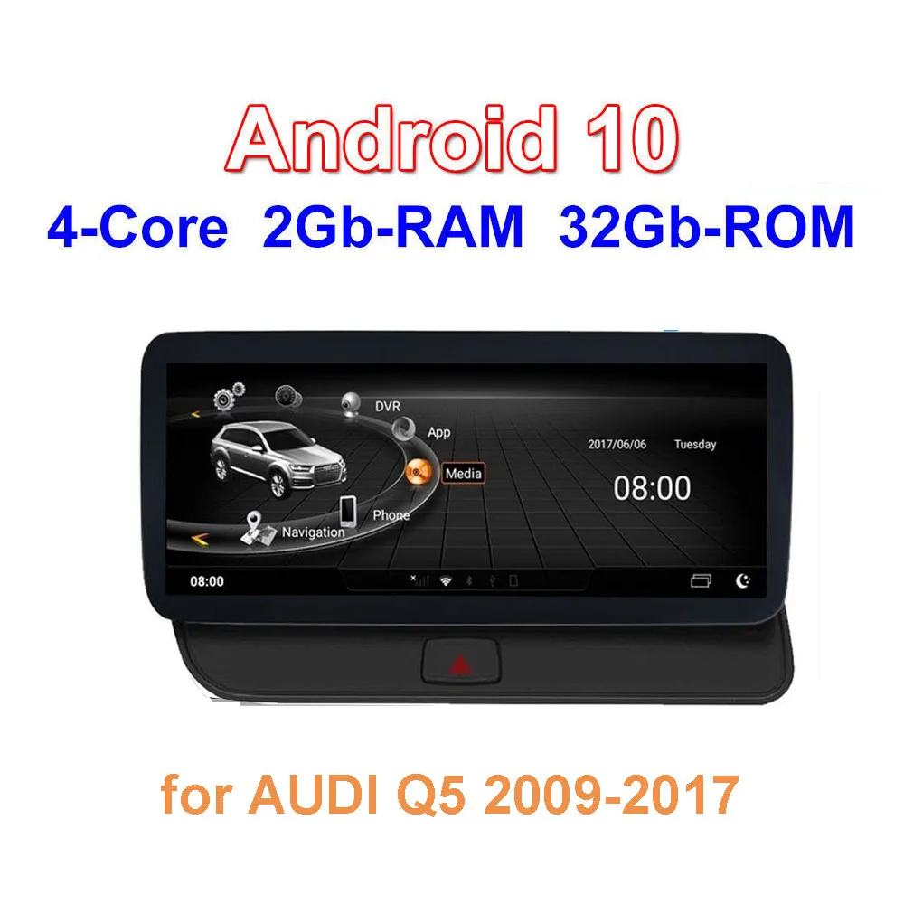 Android 10 Car Multimedia Radio Stereo Player GPS Navigation for Audi ...