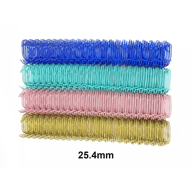 25.4mm 50pcs Yo Double Coil Wire O Binding A4 Binders Double Wire ...