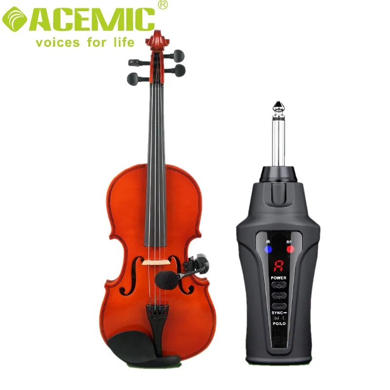 ACEMIC violin wireless microphone Musical Instrument mic VT-5 Portable ...