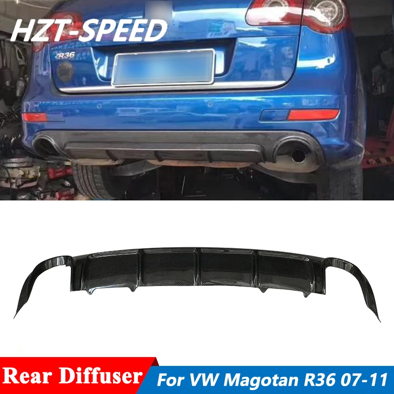Carbon Fiber Material Back Rear Bumper Lip Chin Diffuser For Volkswagen ...