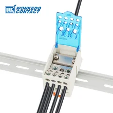 Distribution Box One In Several Out Power Wire Electrical Connector Junction Din Rail Terminal ...