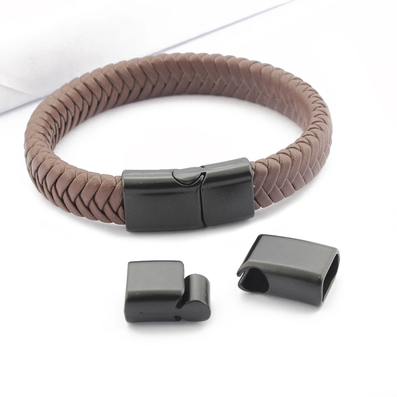 2sets Sliver Tone/Gun Black Oblate Buckle Magnet Hook Jewelry Findings ...