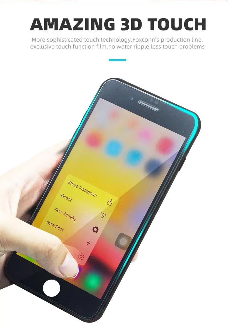 Для iPhone7 7Plus Премиум ЖК дигитайзер сборка с 3D Force сенсорный экран для iPhone X XR XS ...