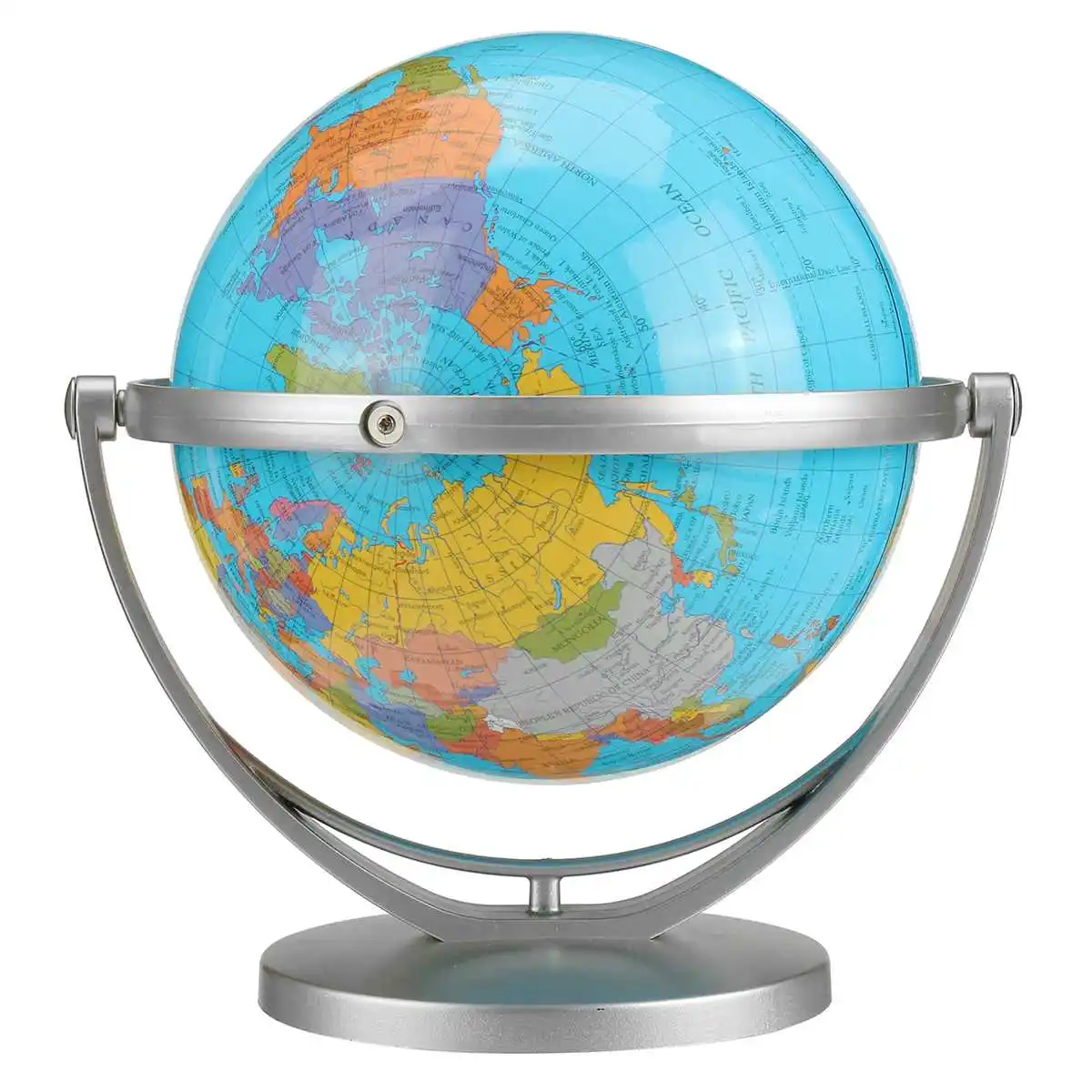 Ornaments World Globe Map Rotate World Globe Earth Geographic Map ...