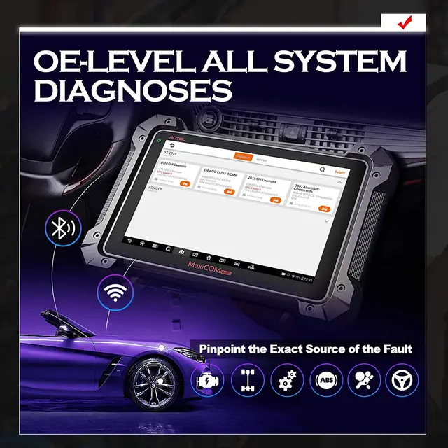 Autel MaxiCOM MK908P Car Diagnostic Scanner ECU Coding Programming ...