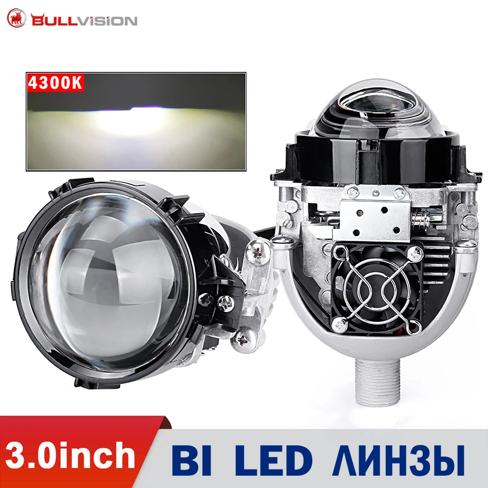 3.0 Inch Bi Led Lens 30000 Lumens H4 H7 9005 9006 Led Bulb Headlight Biled Projector Lenses Car ...