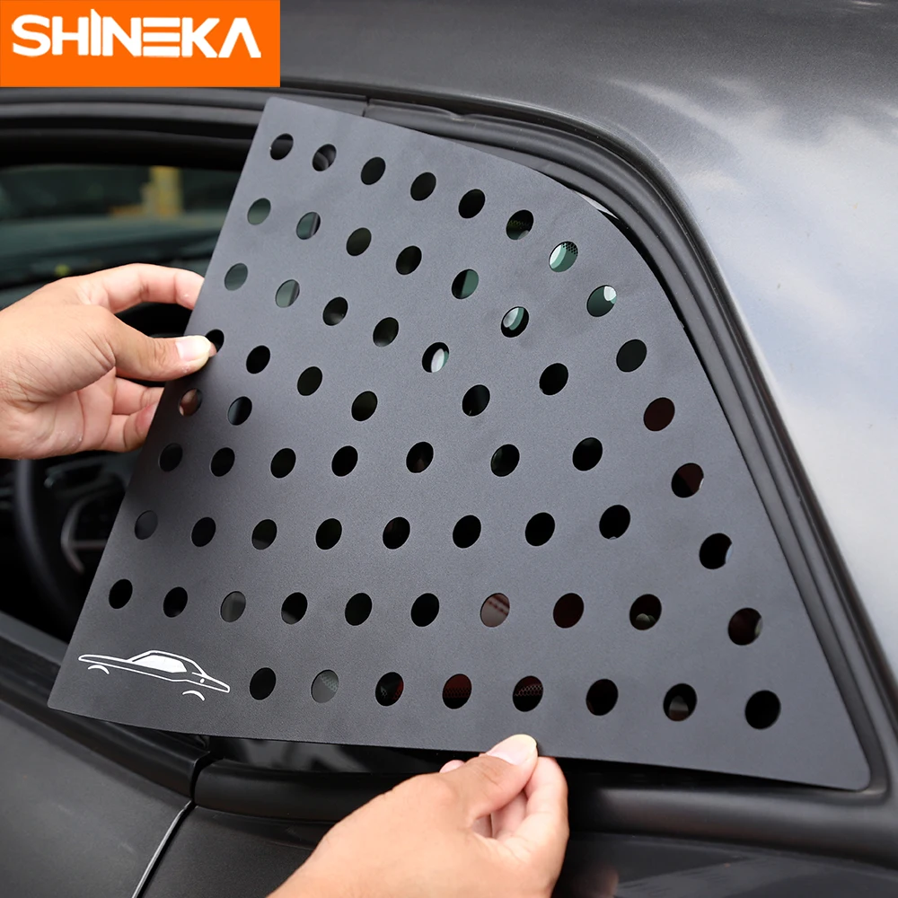 Exterior Stickers For Dodge Challenger 2008+ Car Rear Window Triangle ...