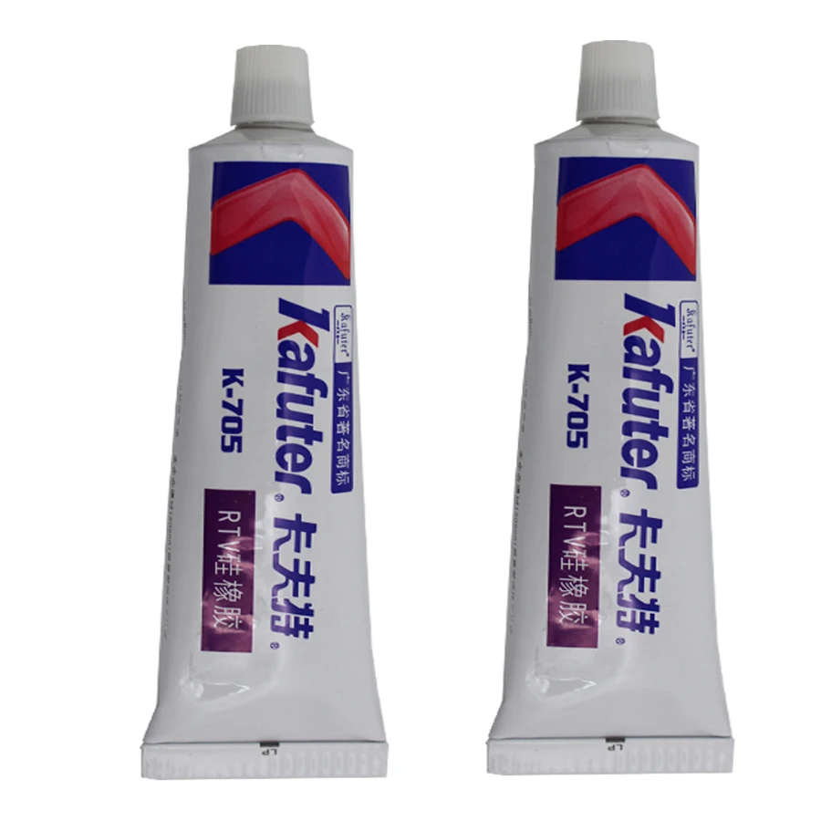 2Pcs-Genuine-Kafuter-k-705-RTV-Silicone-Rubber-Electronic-Glue-Sealant-Transparent-Organosilicon ...
