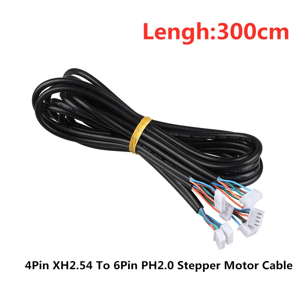 3M 2pcs/set Nema 17 Stepper Motor Cable 4Pin XH2.54 To 6Pin PH2.0 ...