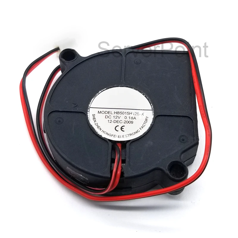 Original For HB5015H12S X DC 12V 0.18A 50x50x15mm 2 Wire Server Blower ...