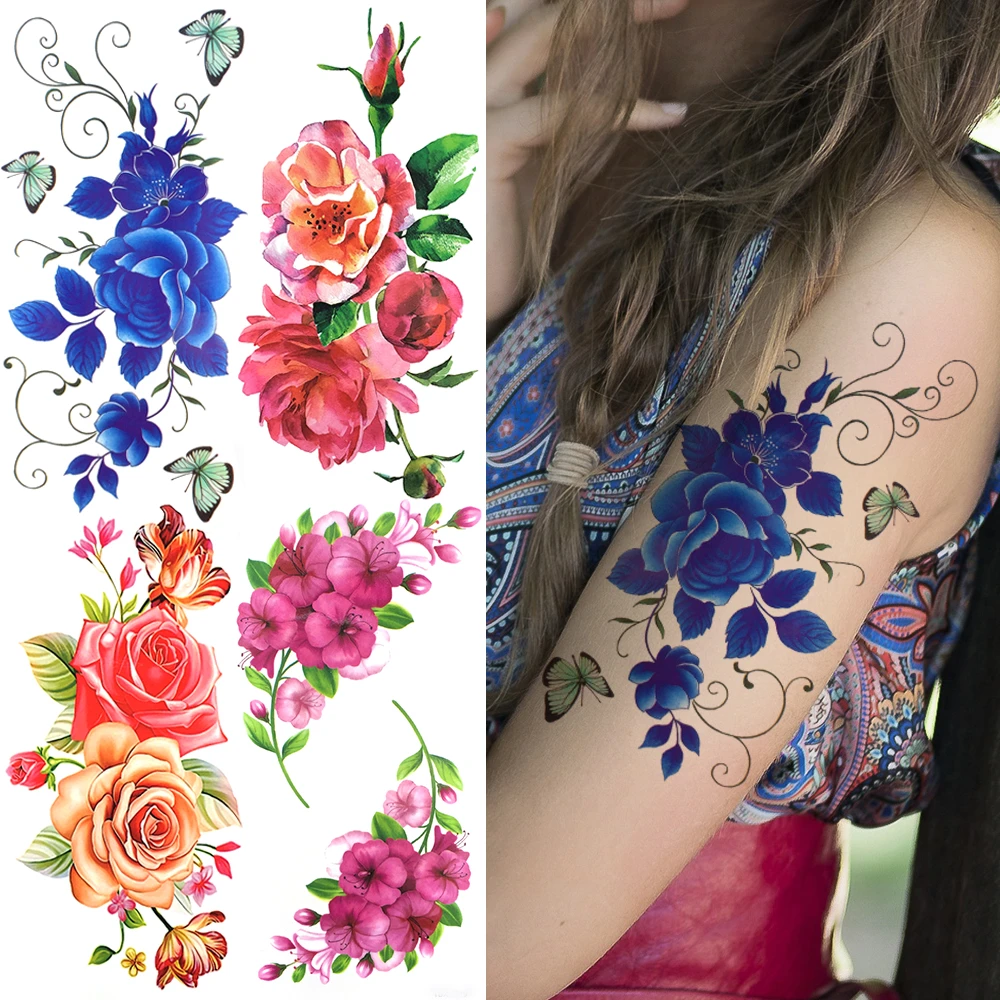 Rose Vine Tattoos On Arm