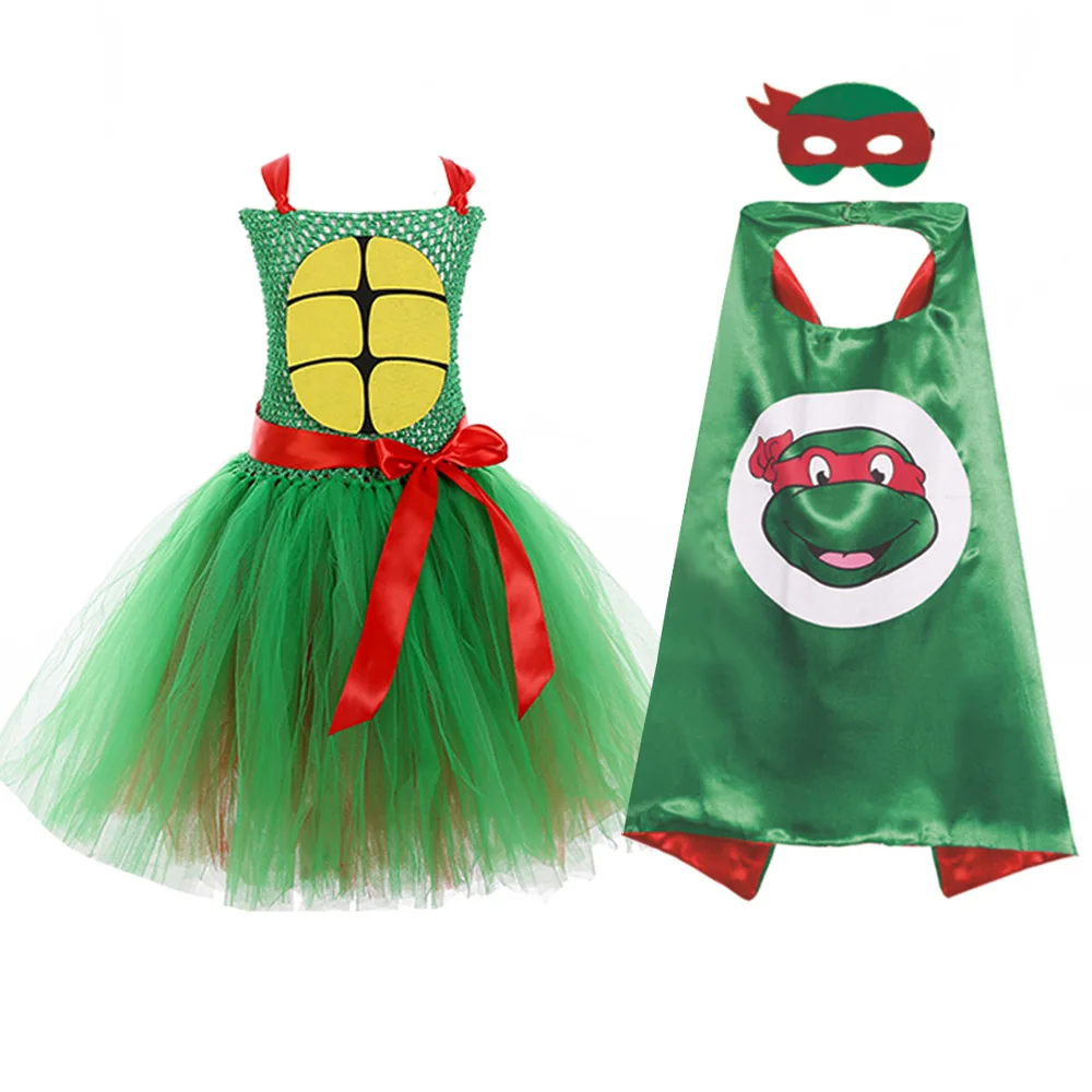 Super Hero Ninja Turtle Princess Costume For Girl - KawaiiMerch.com