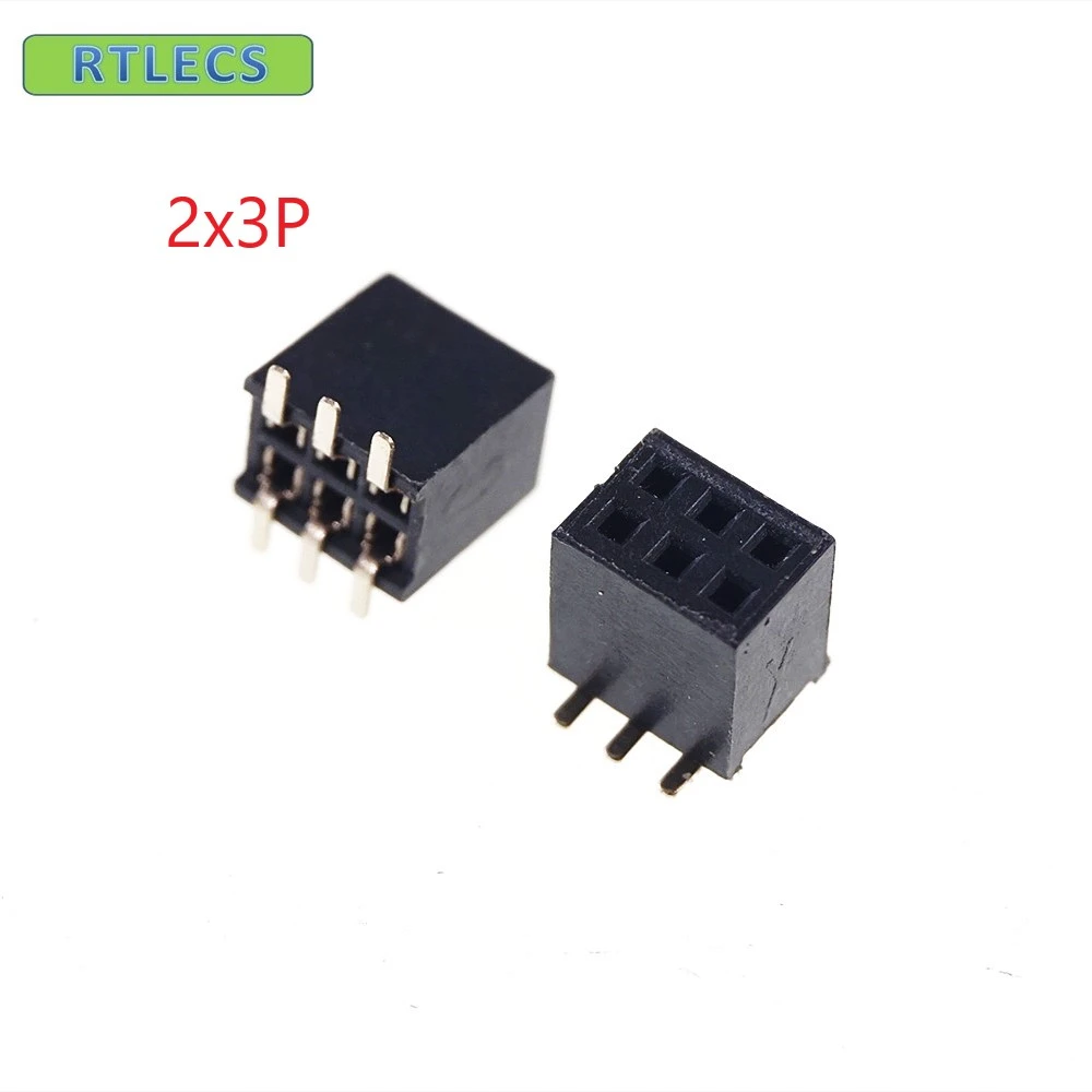 10pcs 2x3 P 6 Pin 2.0 mm Pin Header Female Dual row SMT PCB surface ...