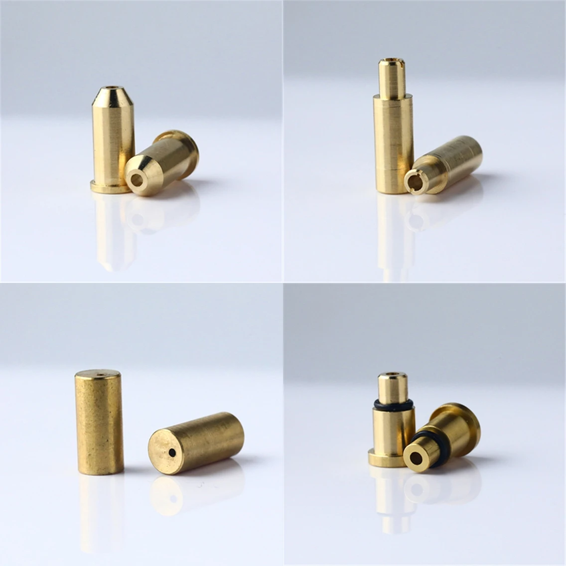 4pcs/Set Universal Brass Copper Nozzle Refill Butane Gas Adapter Fit ...