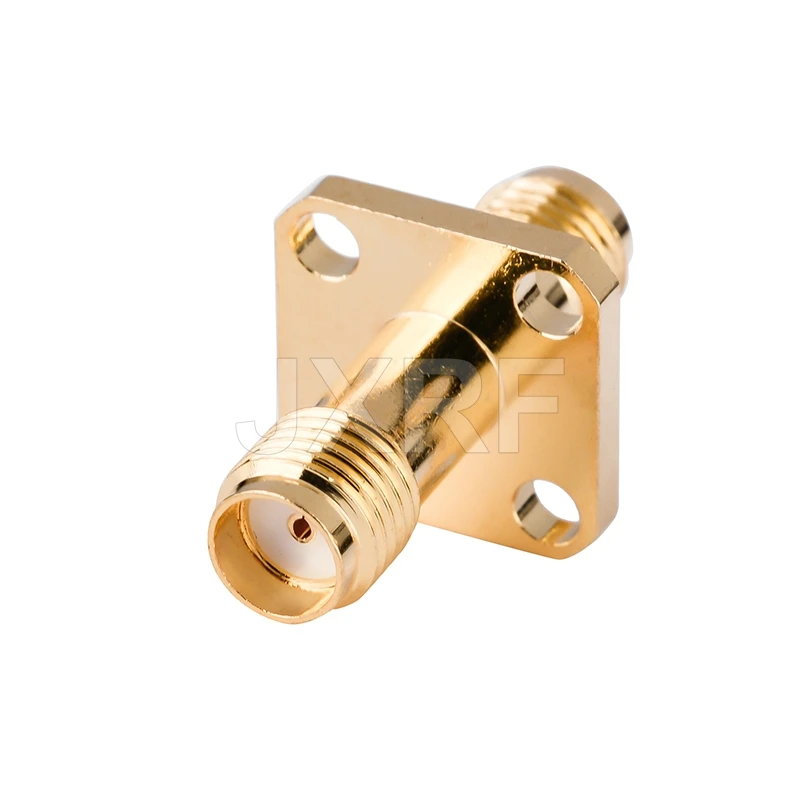 JX-RF-Connector-SMA-Female-to-SMA-Female-Connector-with-4-Hole-Flange ...