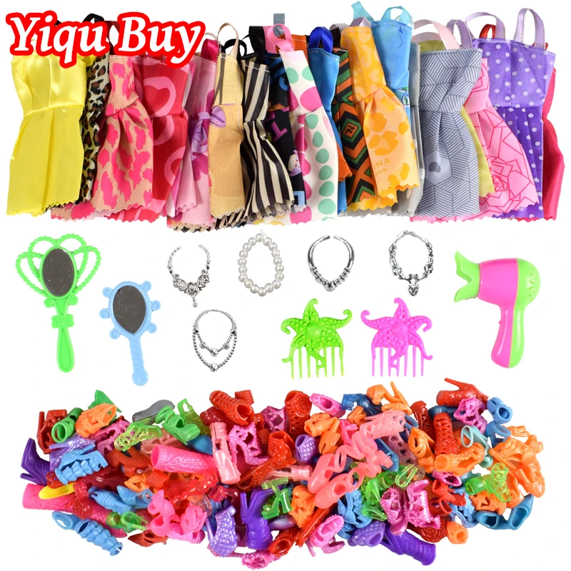 30 Pieces/set Of Doll Accessories = 10doll Clothes + 2vanity Mirror + 2 ...