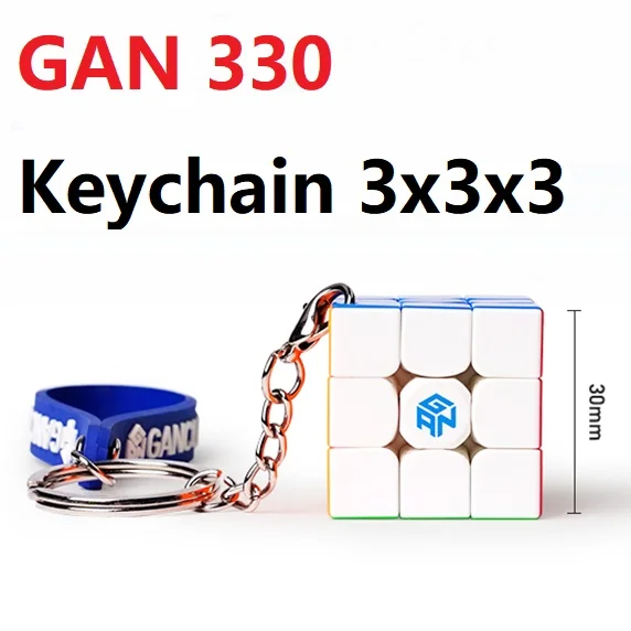 Newest Gan 330 Keychain 3x3 Cubing Speed Gan33 Cubo Magico Key Chain ...