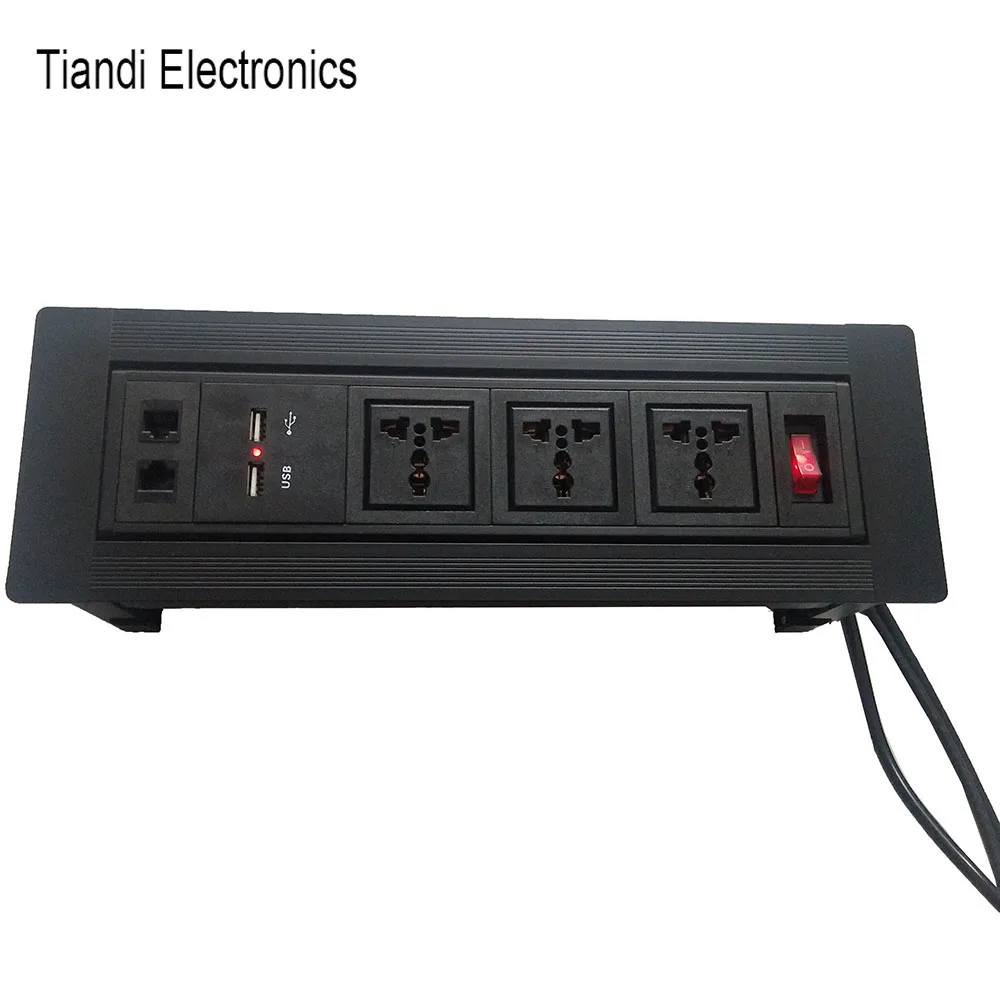 Black-Tabletop-Sockets-3-bit-Universal-Power-Jack-Manual-Rotary-Right ...
