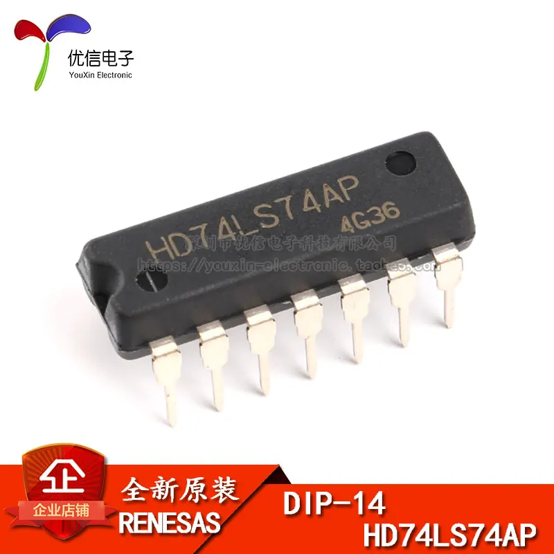 HD74LS74AP D/ DIP 14|Chips de rendimiento| - AliExpress