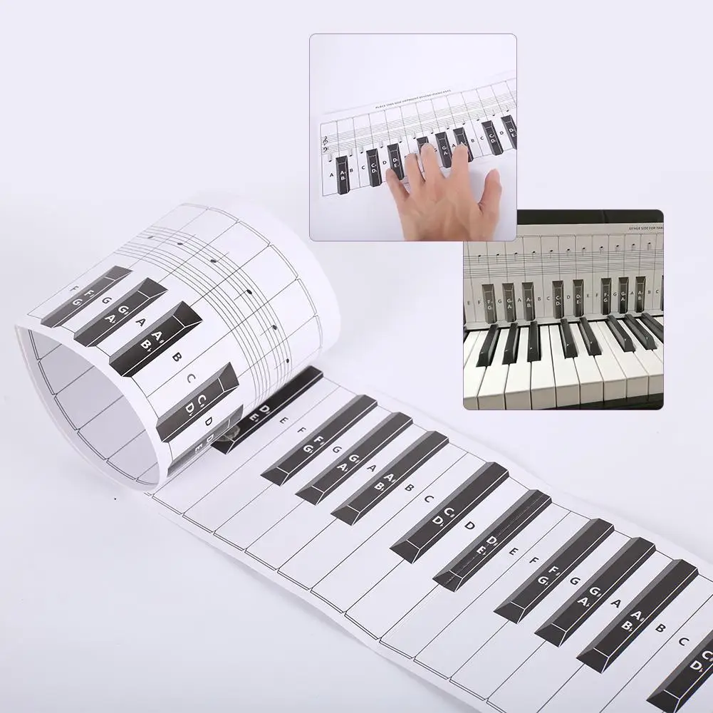 Tabla-de-teclas-de-Piano-teclado-de-papel-de-ejercicio-Gu-a-del ...