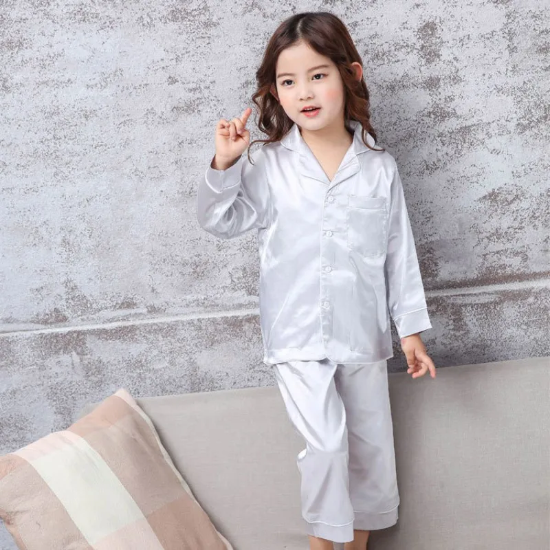 Girls Pajamas Suit Spring Sleepwear Baby Cotton Kids Pyjamas Set Cute ...