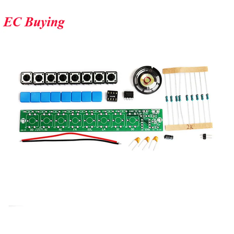 DIY Electronic Kits Set NE555 Keyboard Eight Notes Electronic Organ ...