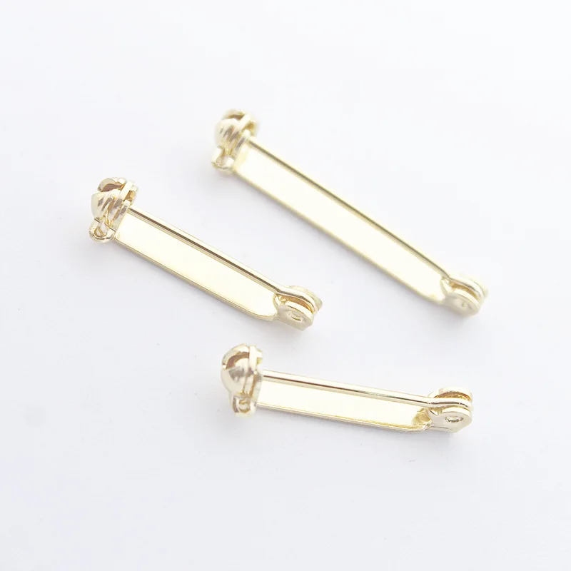 10pcs-gold-color-Brooch-Base-Pins-Blank-Safety-Lock-Brooch-Pin-Base-For ...