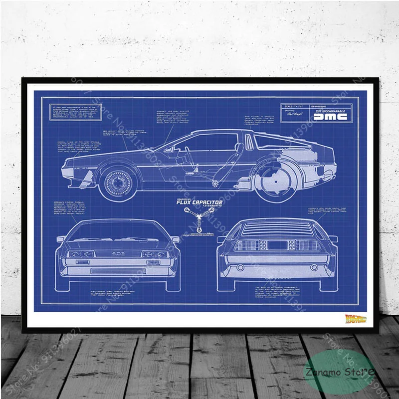 Delorean Blueprints