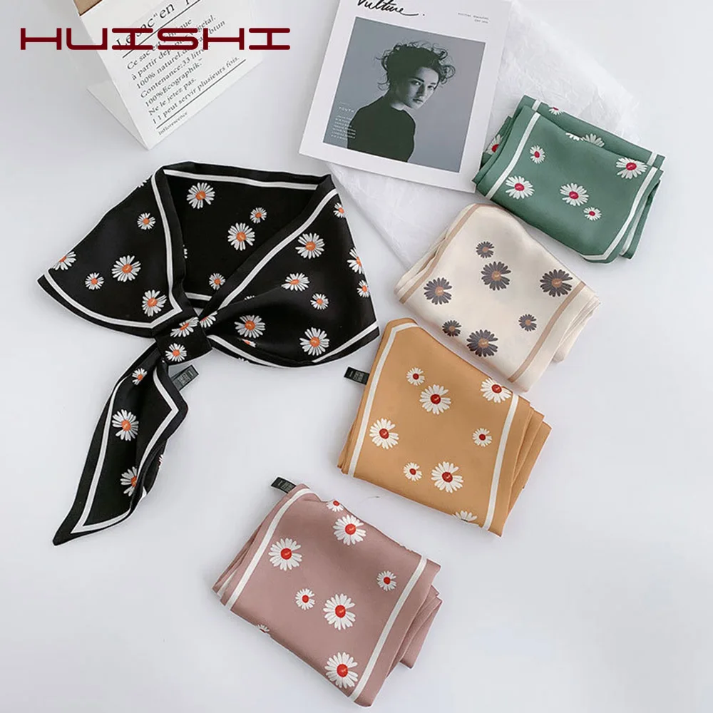HUISHI Edge Scarf For Ladies Women Girls Bag Scarf Skinny Small Ribbon ...