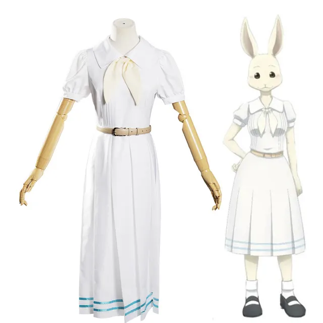 Anime Beastars Lolita Haru White Rabbit Cosplay Costume Uniform For ...