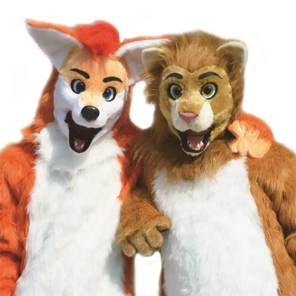 Lion Furry Mascot Fursuit Cosplay Costume - AllCosplay.com